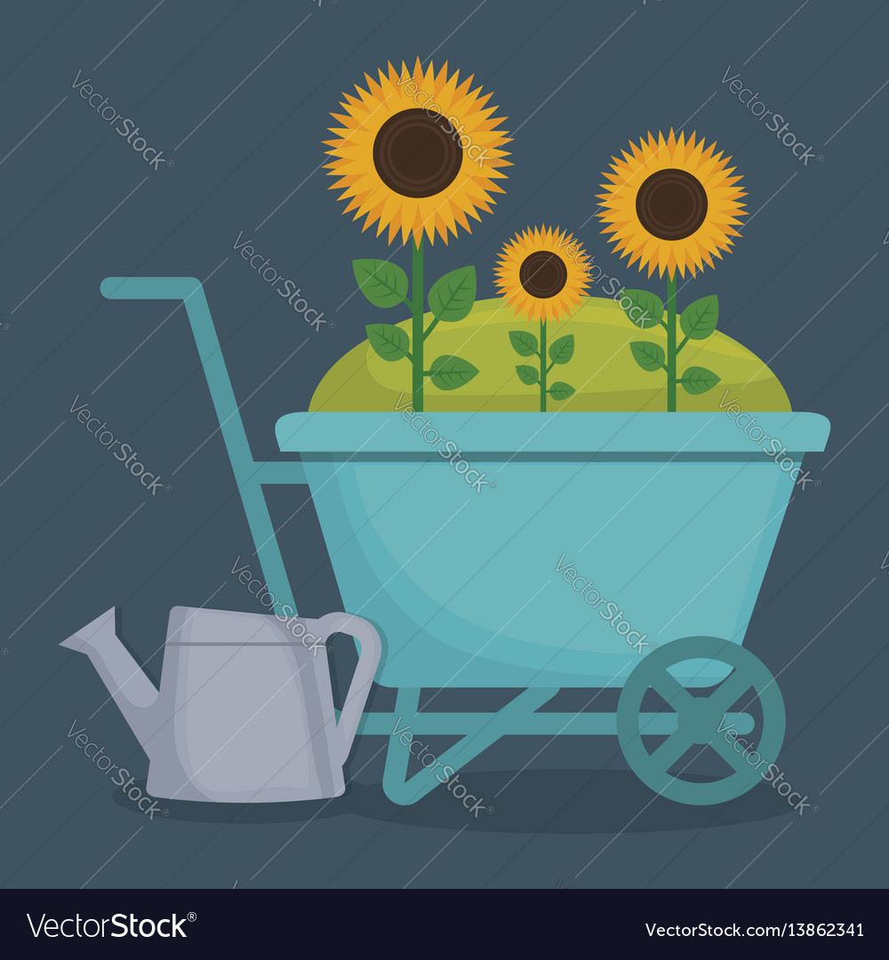 Gardening concept design Royalty Free Vector Image