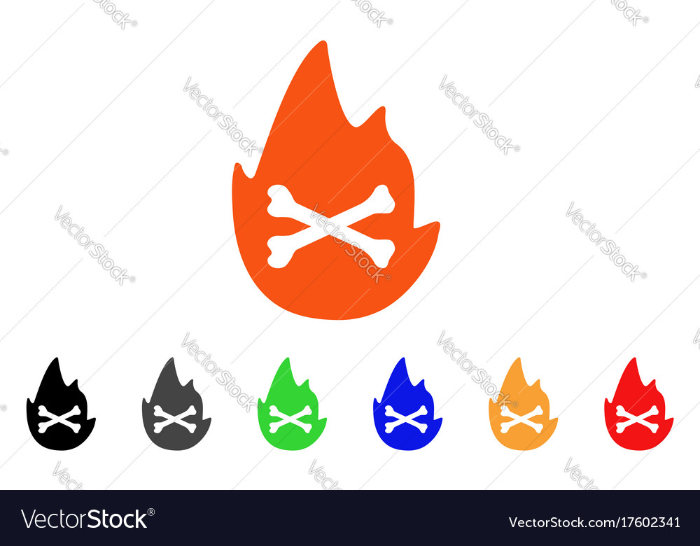 Hellfire flame icon Royalty Free Vector Image - VectorStock