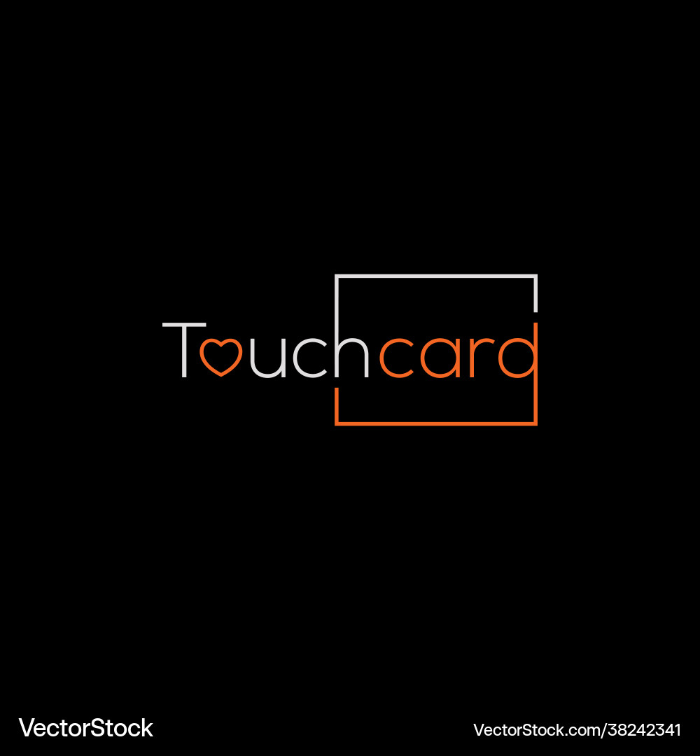 Modern and cool touch card logos are perfect Vector Image
