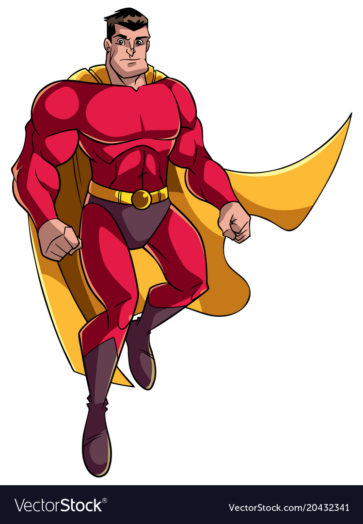 Superhero flying Royalty Free Vector Image - VectorStock