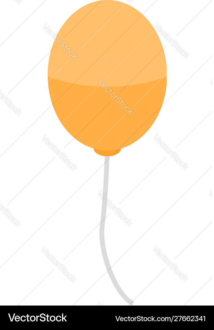 Yellow balloon icon isometric style Royalty Free Vector