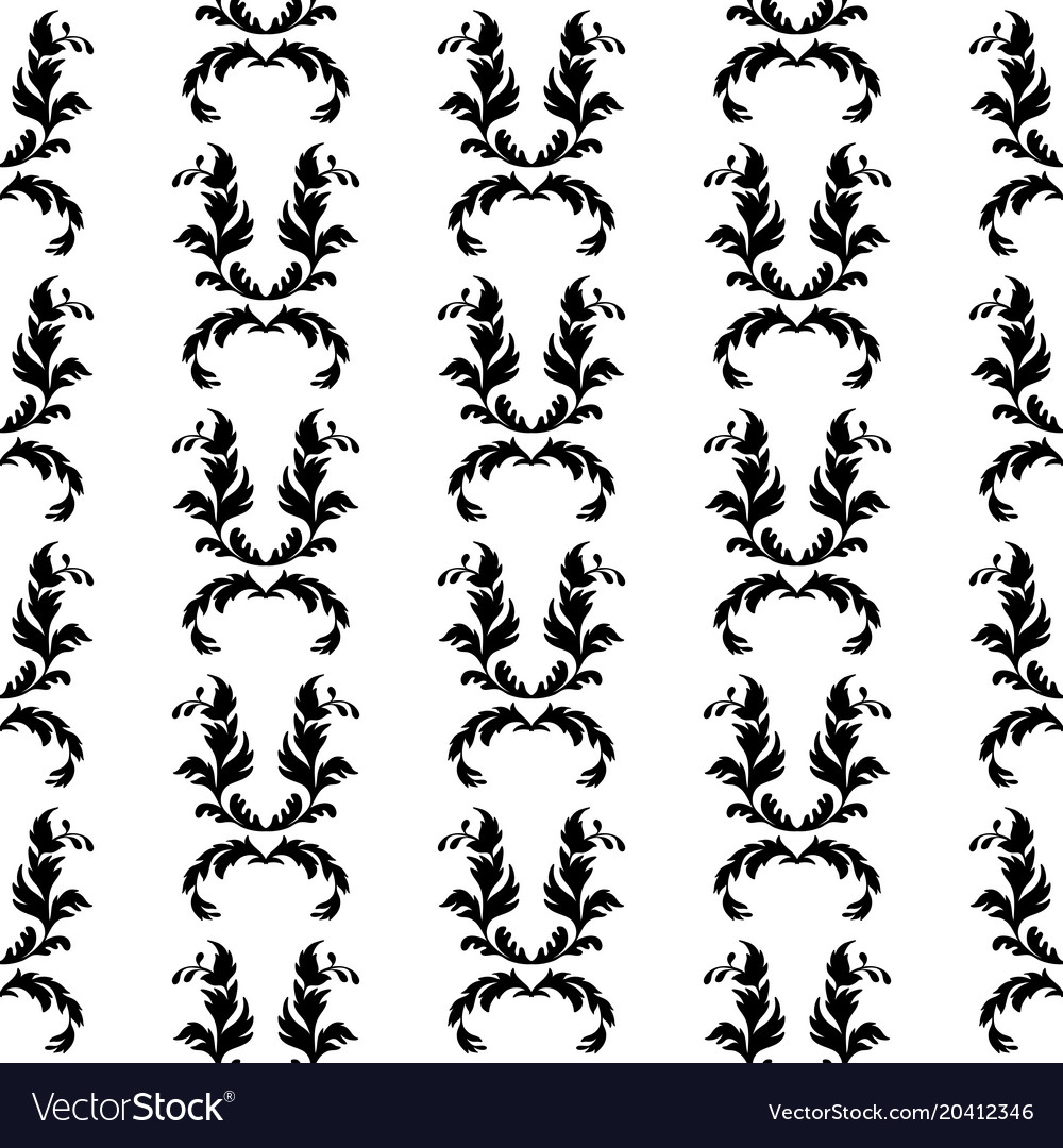 Baroque seamless pattern Royalty Free Vector Image