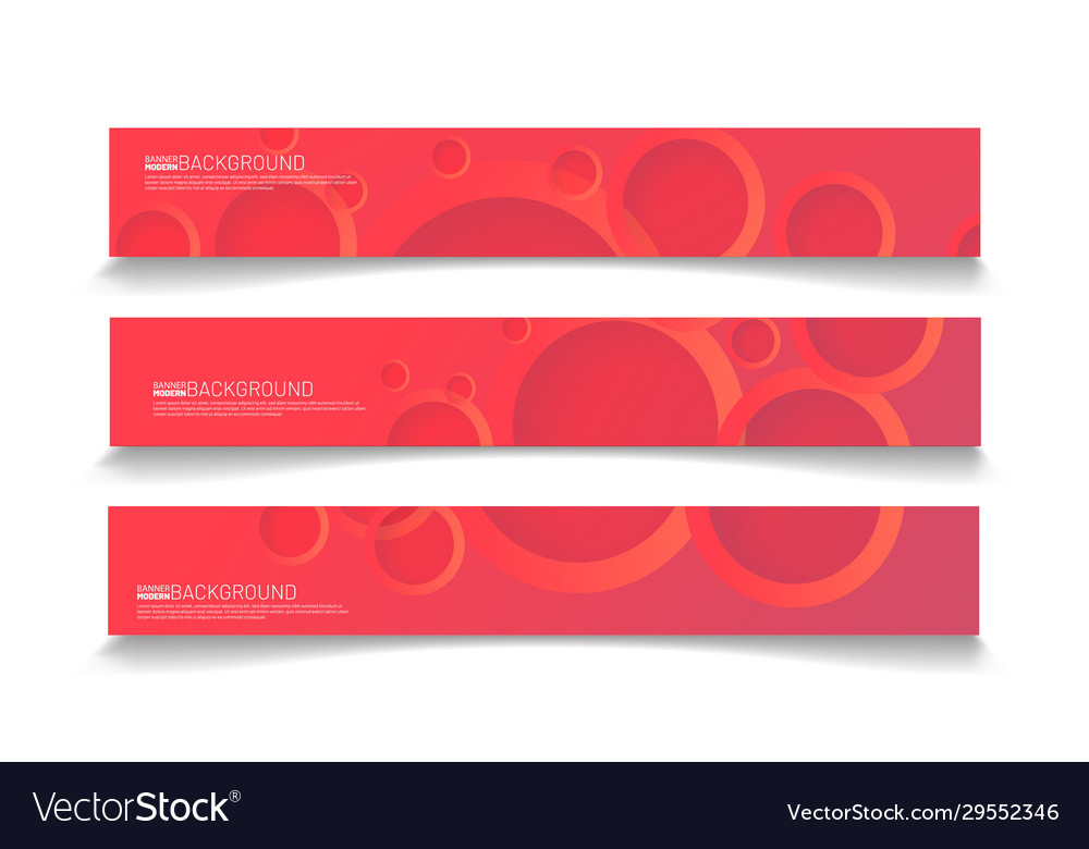 Collection rectangular banners abstract Royalty Free Vector