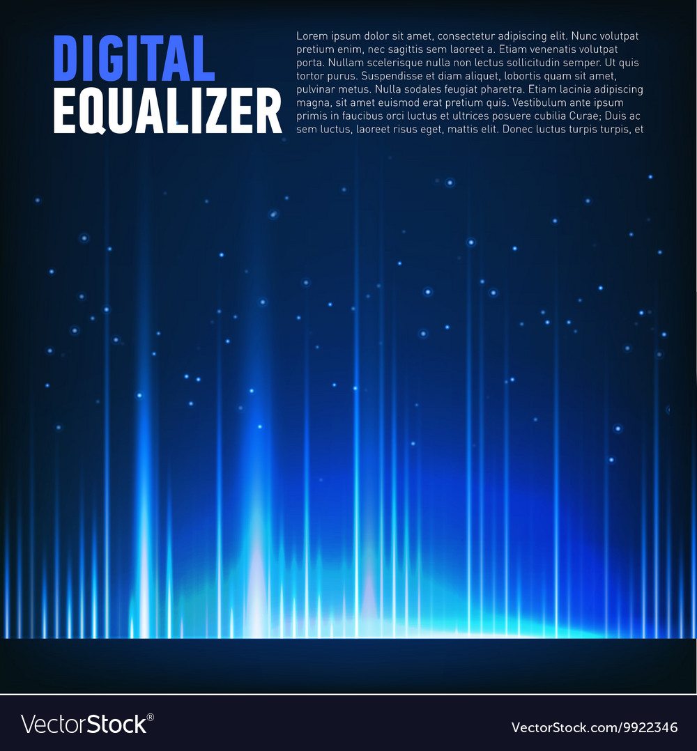 Digital equalizer Royalty Free Vector Image - VectorStock