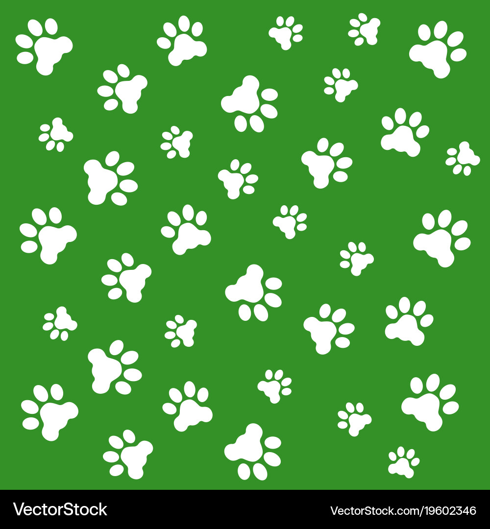 Fingerprints of the paws Royalty Free Vector Image