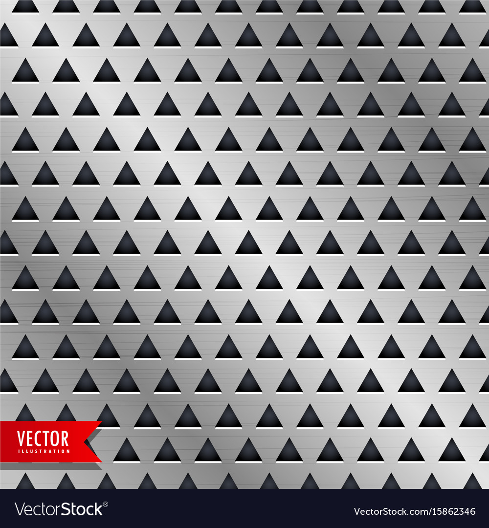 Metal triangle pattern background Royalty Free Vector Image