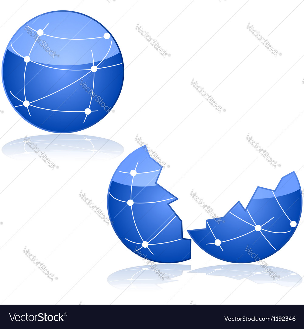 Network down Royalty Free Vector Image - VectorStock