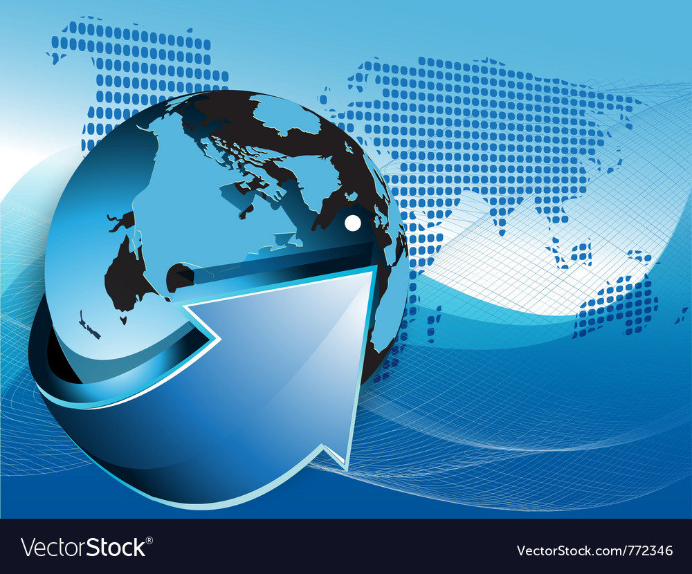 Texture globe Royalty Free Vector Image - VectorStock