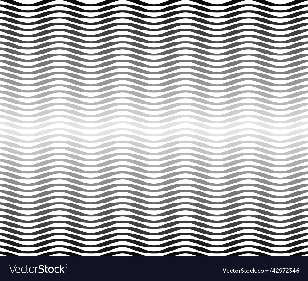 Wave simple seamless wavy line smooth pattern Vector Image
