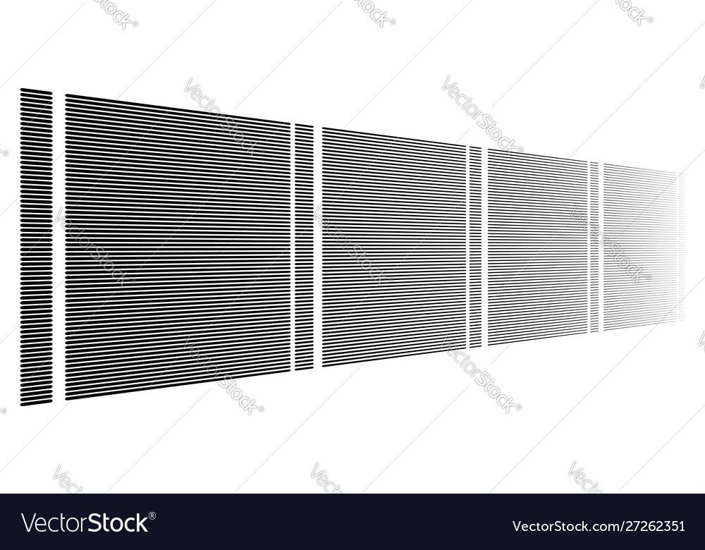 3d segmented dashed lines geometric pattern Vector Image