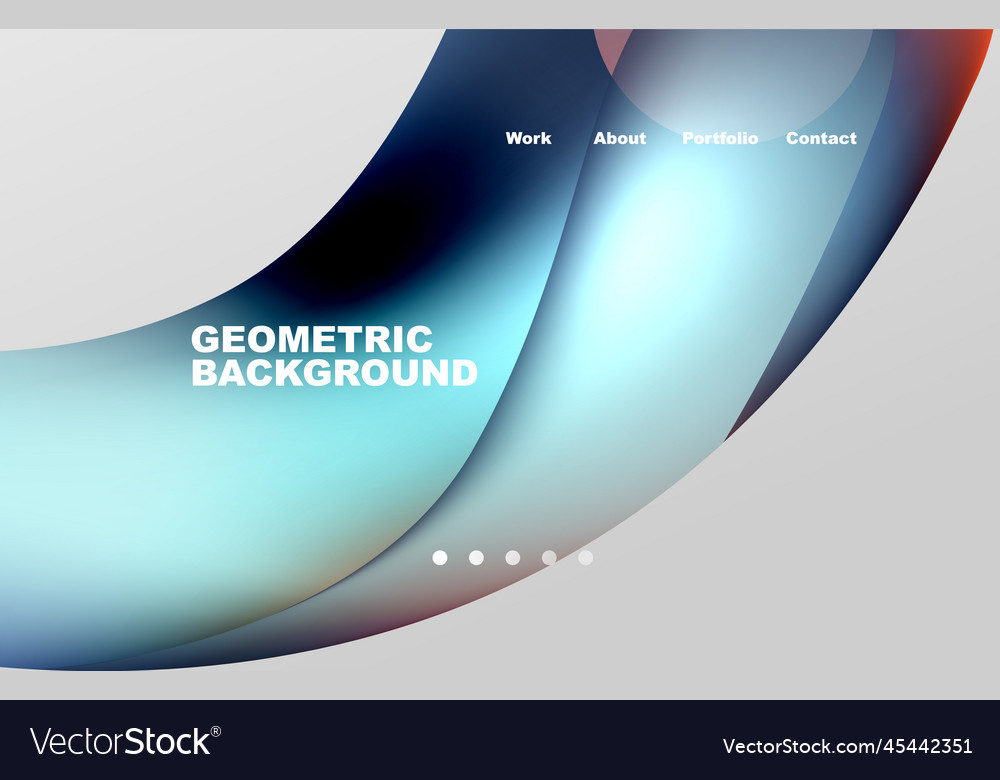 Abstract liquid background for your landing page Vector Image