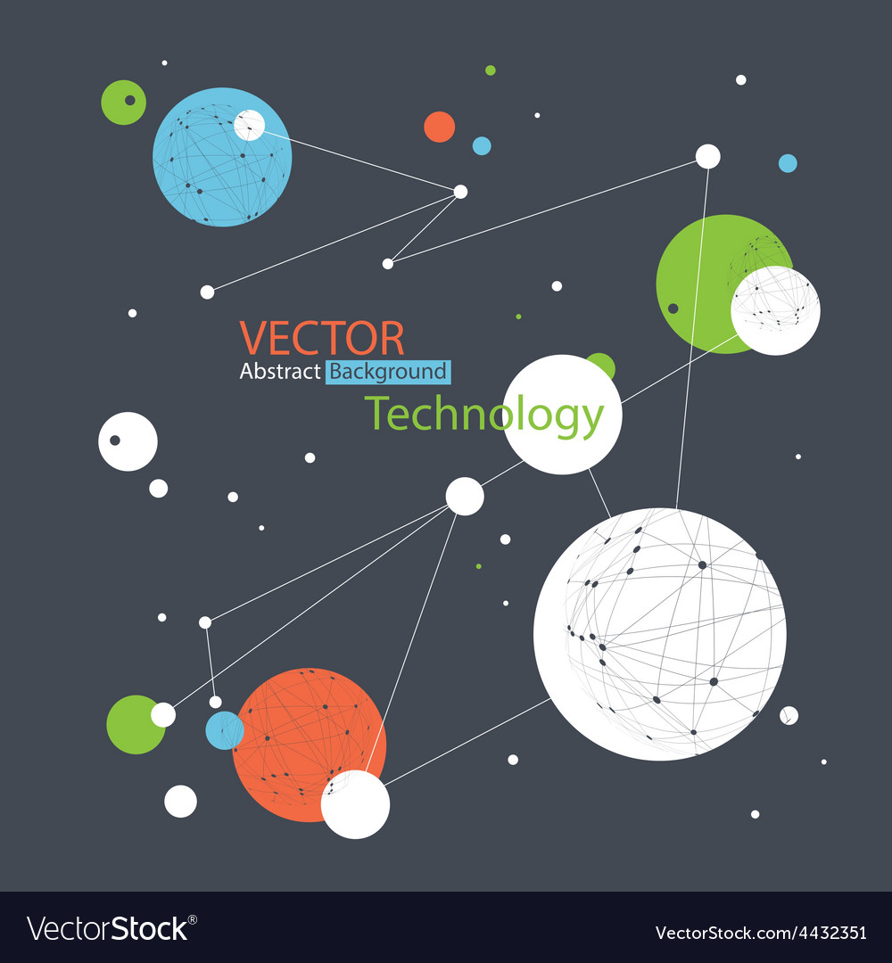 Abstract techno background Royalty Free Vector Image