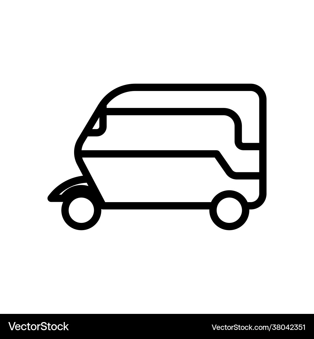 Bajaj icon outline style icon simple editable Vector Image