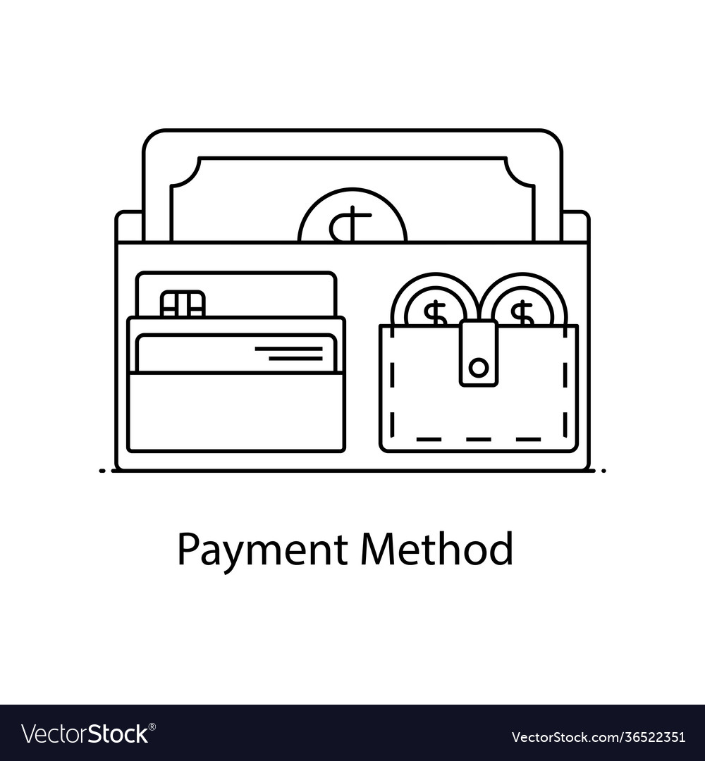 Payment method Royalty Free Vector Image - VectorStock