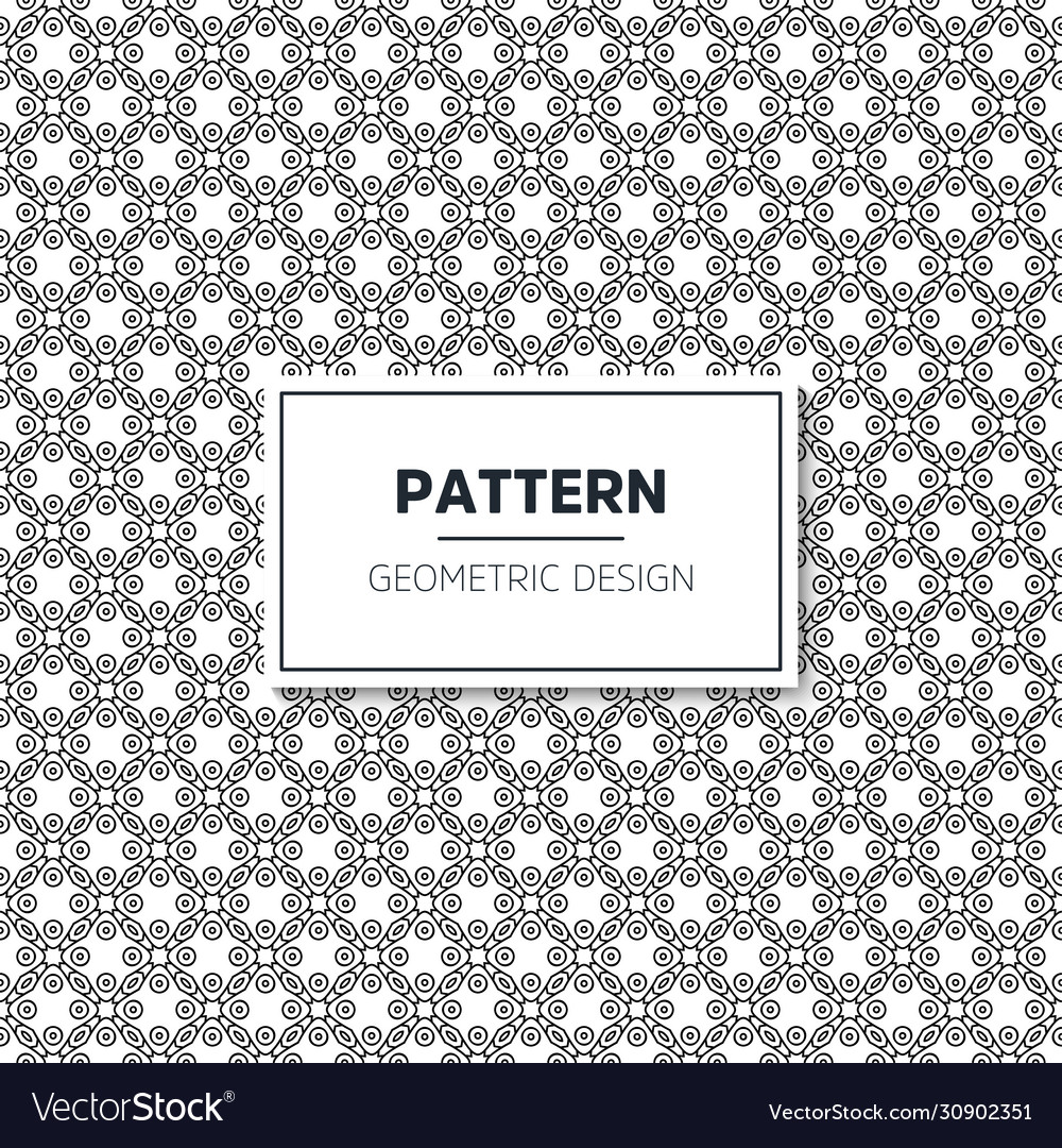 Seamless Geometric Pattern In Op Art Design Vector Image