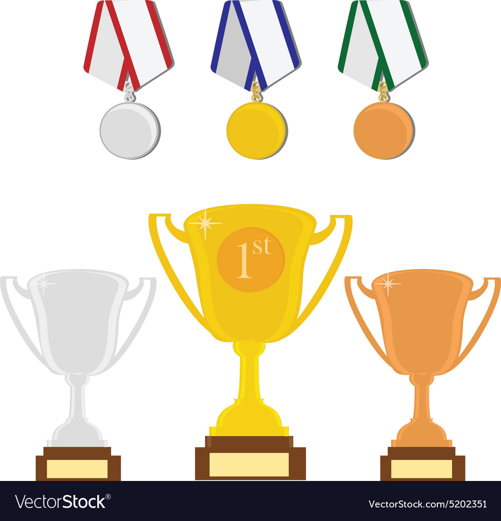 Sport award set Royalty Free Vector Image - VectorStock
