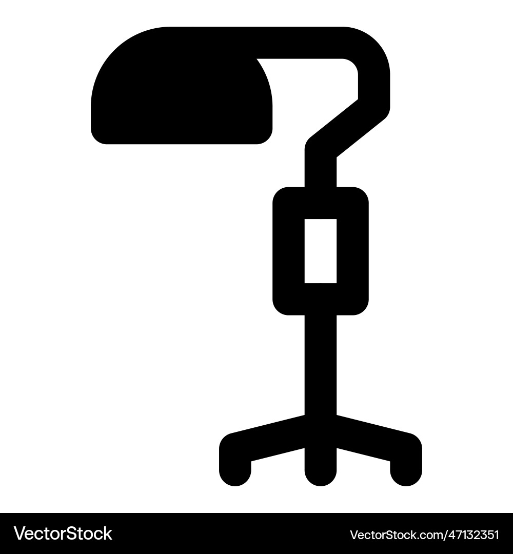 Surgical light with stand for operation theatre Vector Image