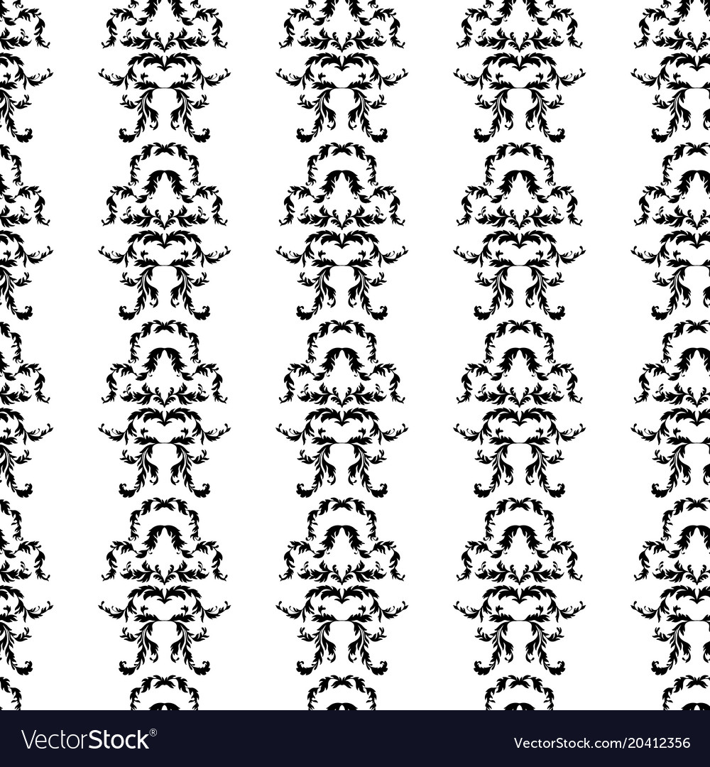 Baroque seamless pattern Royalty Free Vector Image