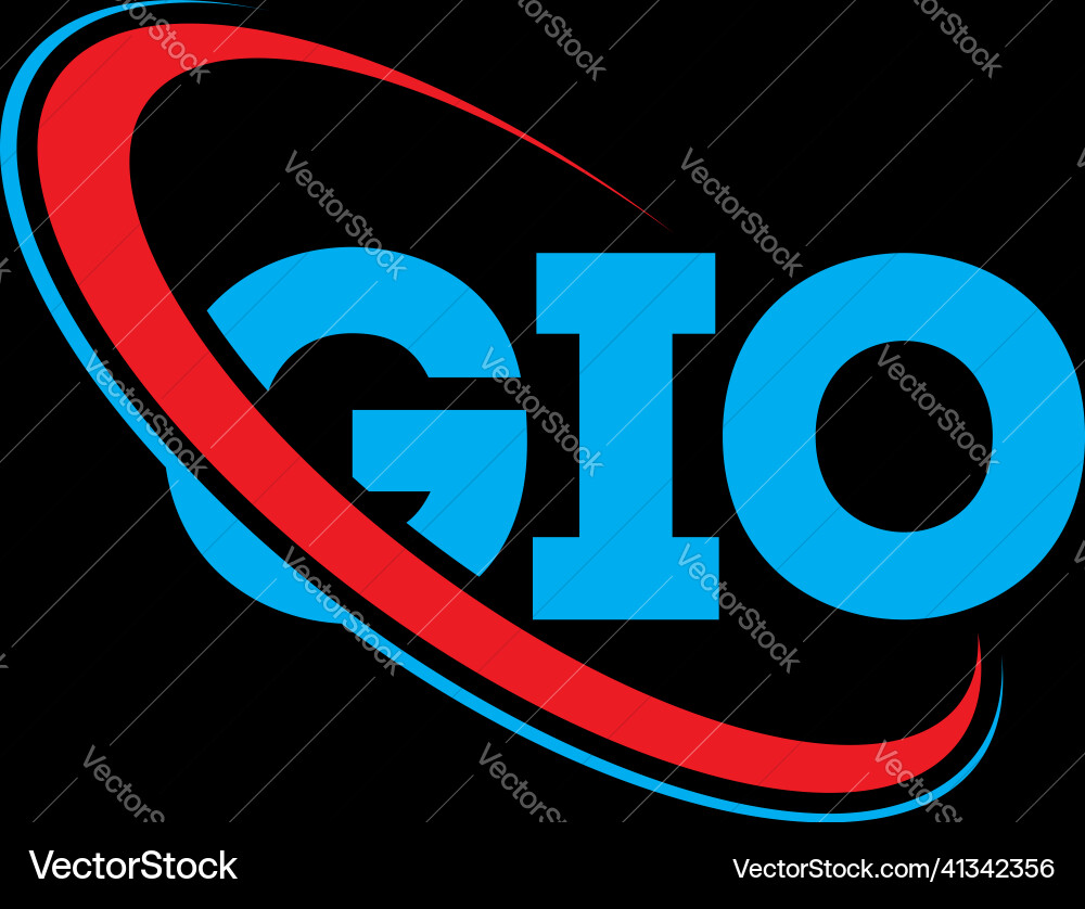 Gio logo letter letter logo design Royalty Free Vector Image