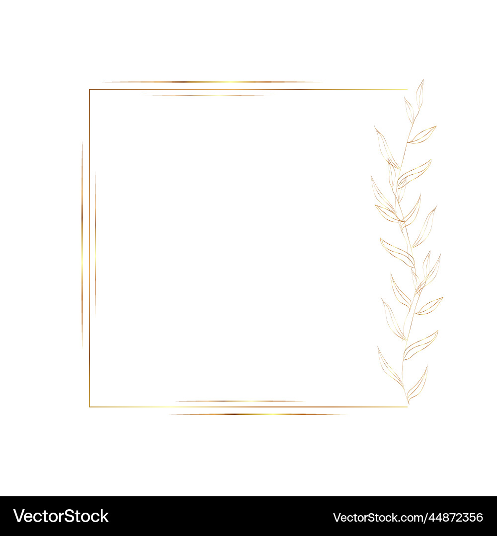 Gold autumn leaves background Royalty Free Vector Image