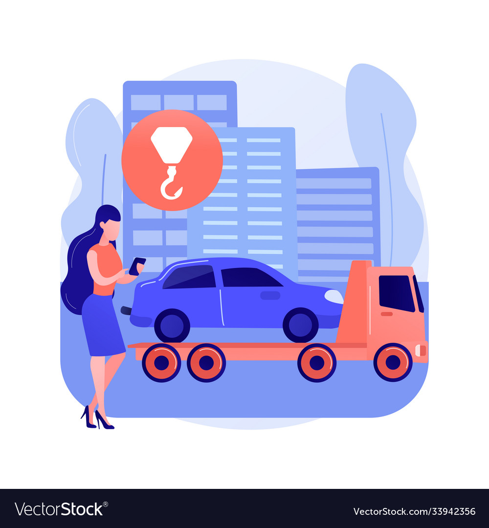 Roadside assistance abstract concept Royalty Free Vector