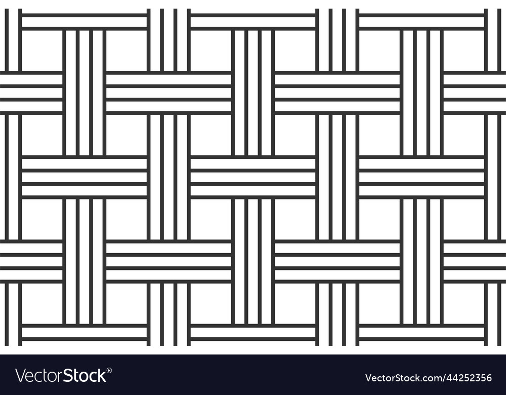 Seamless geometric weave pattern Royalty Free Vector Image