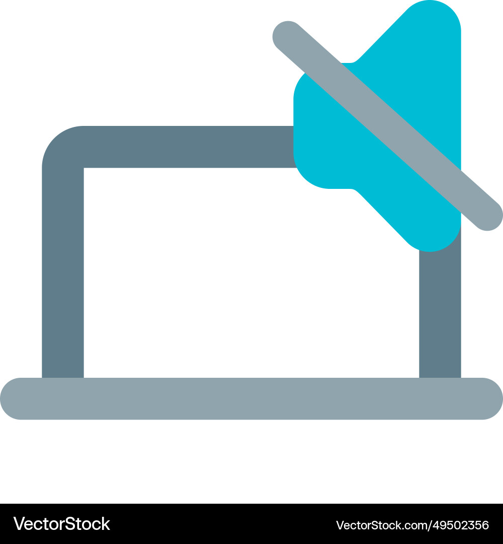 Sound or speaker issue in laptop Royalty Free Vector Image