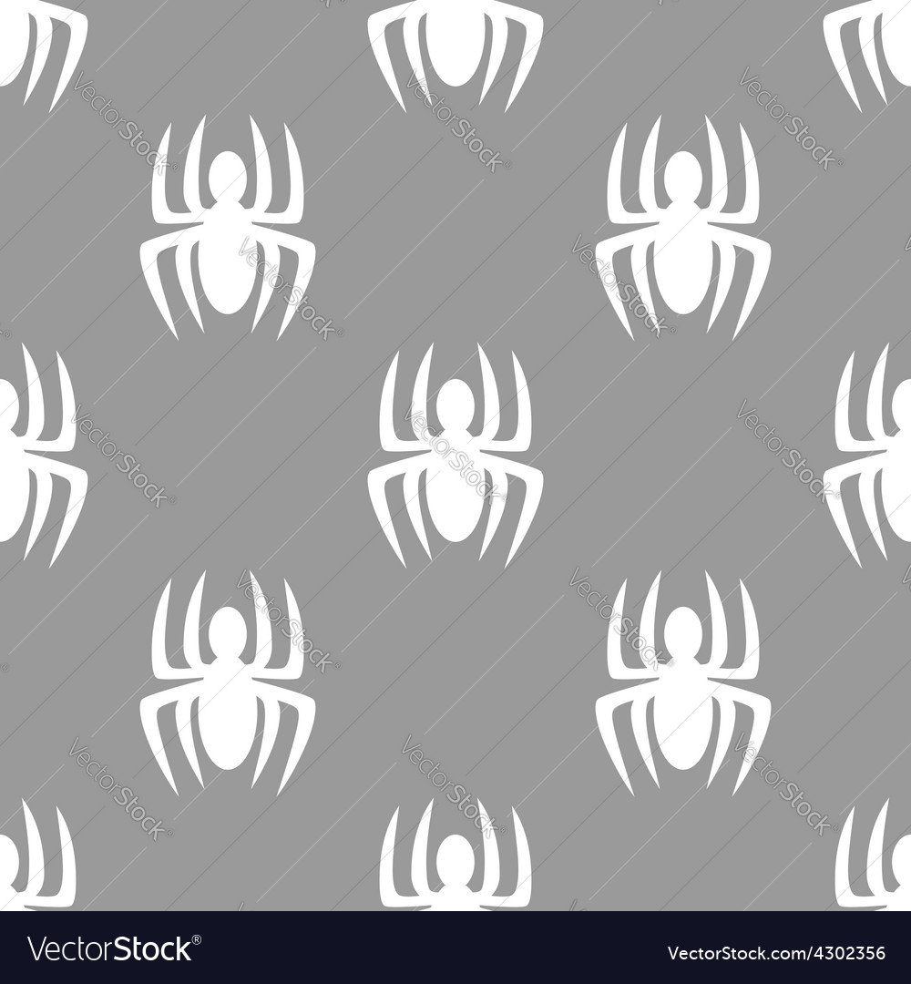 Spider seamless pattern Royalty Free Vector Image
