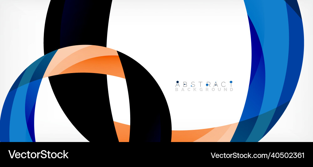 Color circle shapes minimal geometric background Vector Image