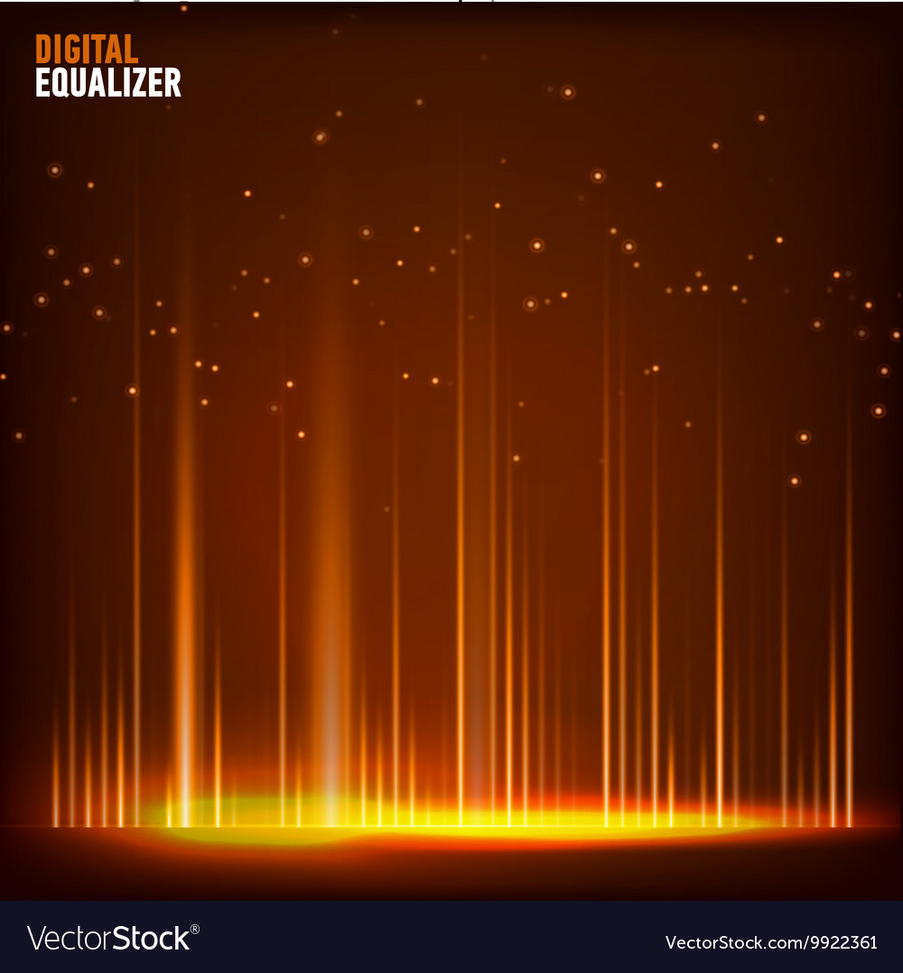 Digital equalizer Royalty Free Vector Image - VectorStock
