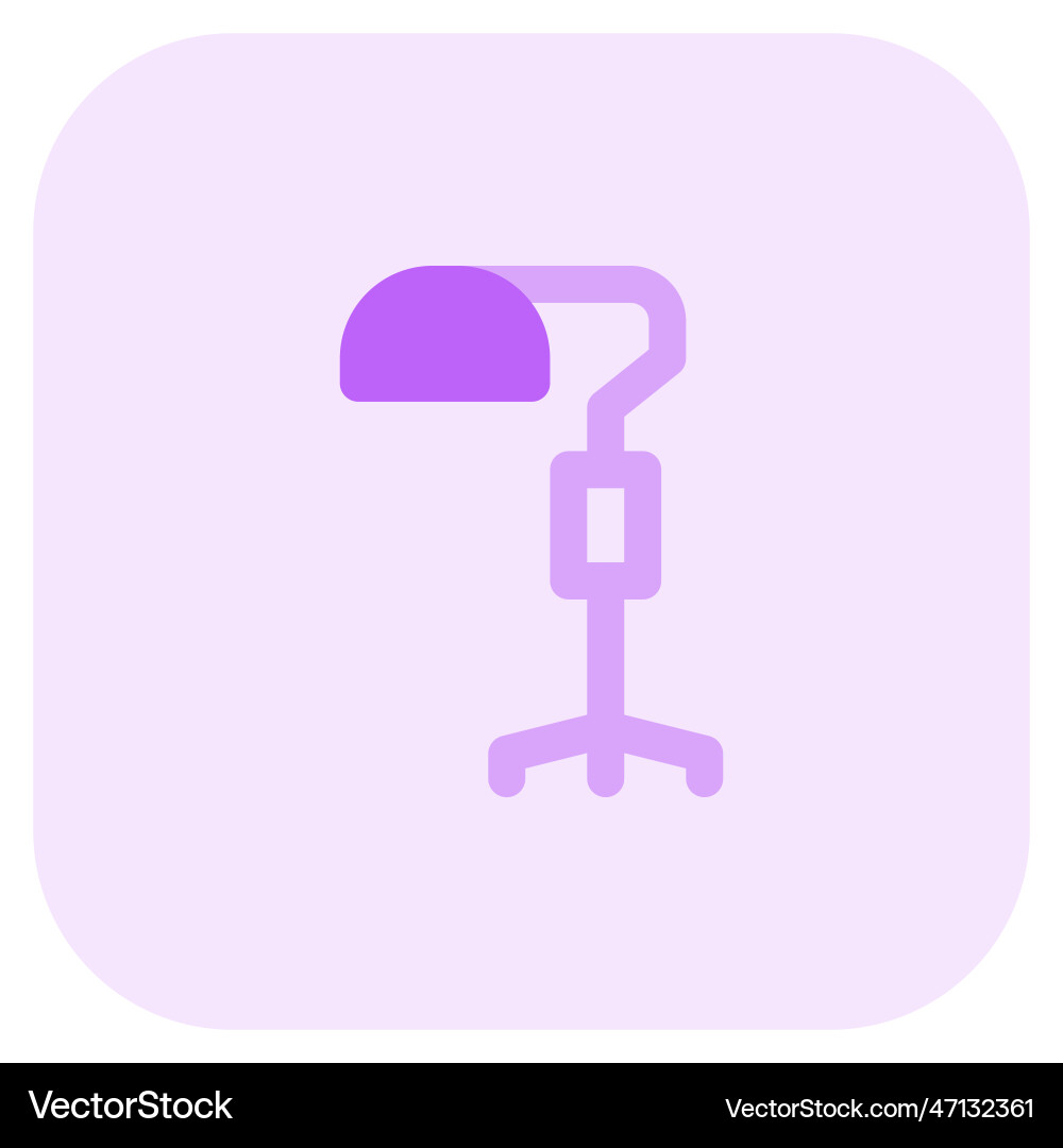 Surgical light with stand for operation theatre Vector Image