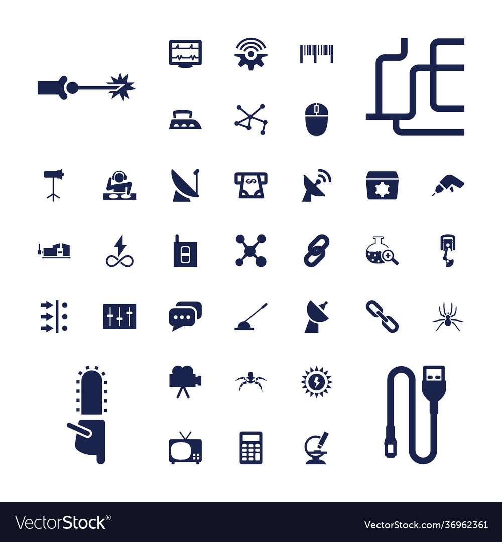 Technology icons Royalty Free Vector Image - VectorStock