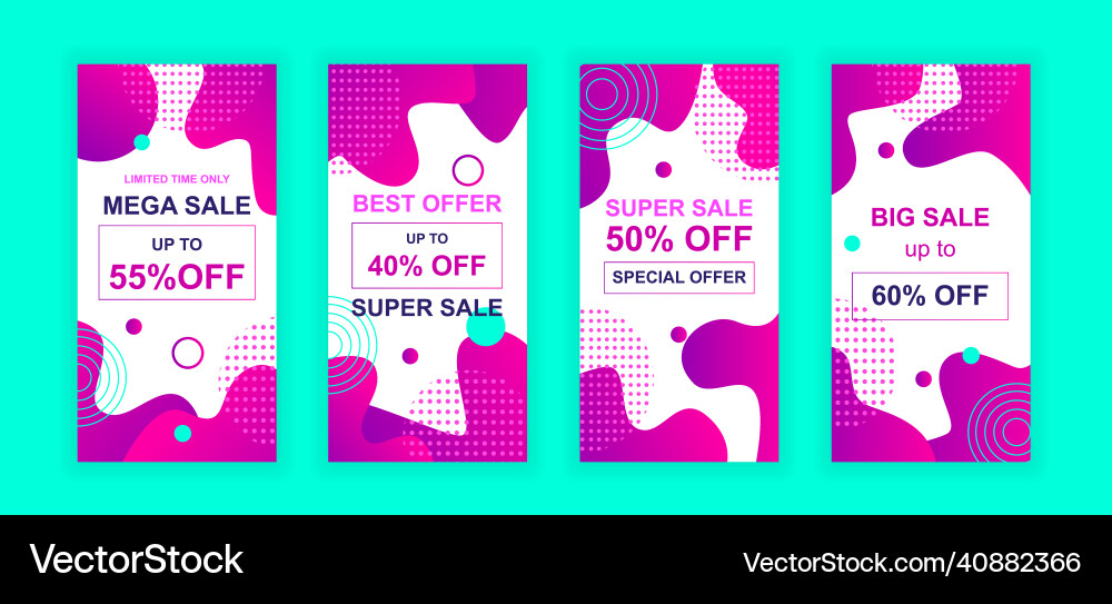 Advertising design social networks instagram Vector Image