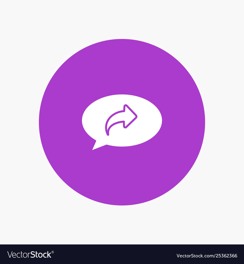 Basic chat arrow right Royalty Free Vector Image