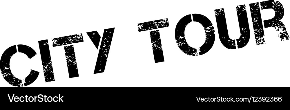 City Tour rubber stamp Royalty Free Vector Image