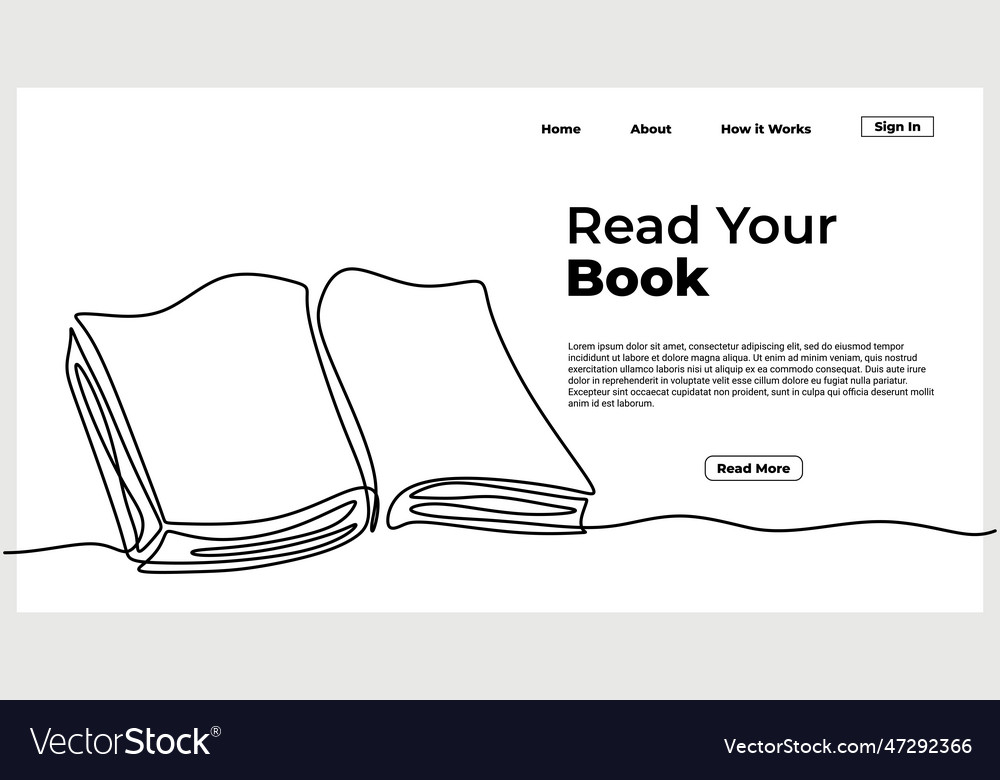 Continuous line drawing open book with flying Vector Image