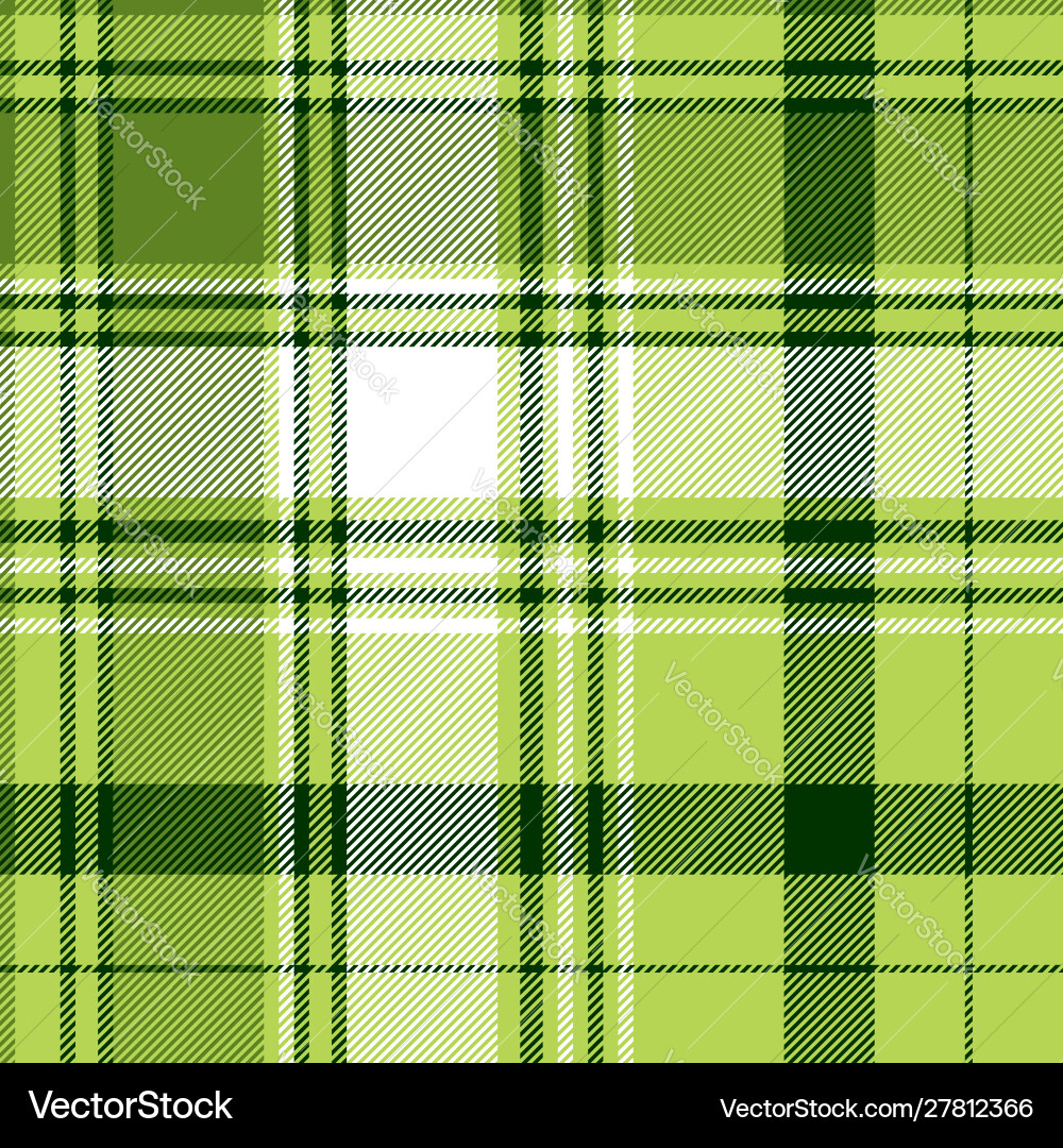 Green irish tartan fabric texture Royalty Free Vector Image