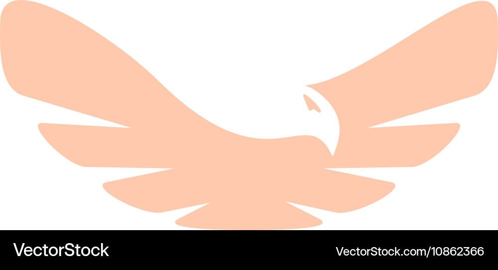 Isolated abstract pink color bird element logo Vector Image