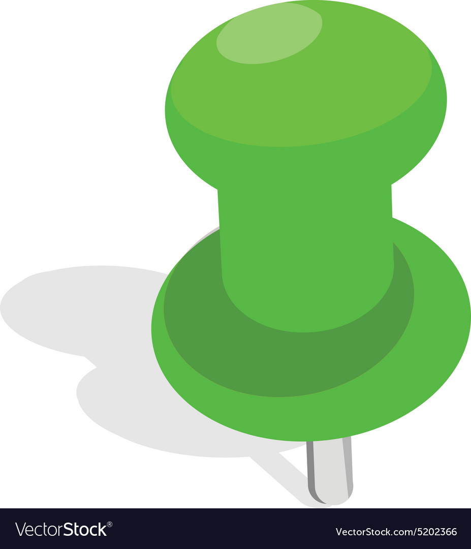 Push pin Royalty Free Vector Image - VectorStock Push pin Royalty Free Vector Image - VectorStock