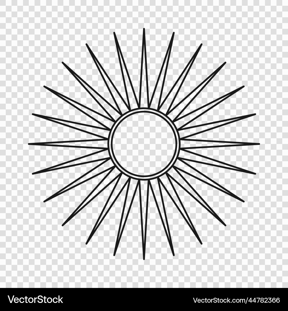 Thin line emblem of rwanda Royalty Free Vector Image