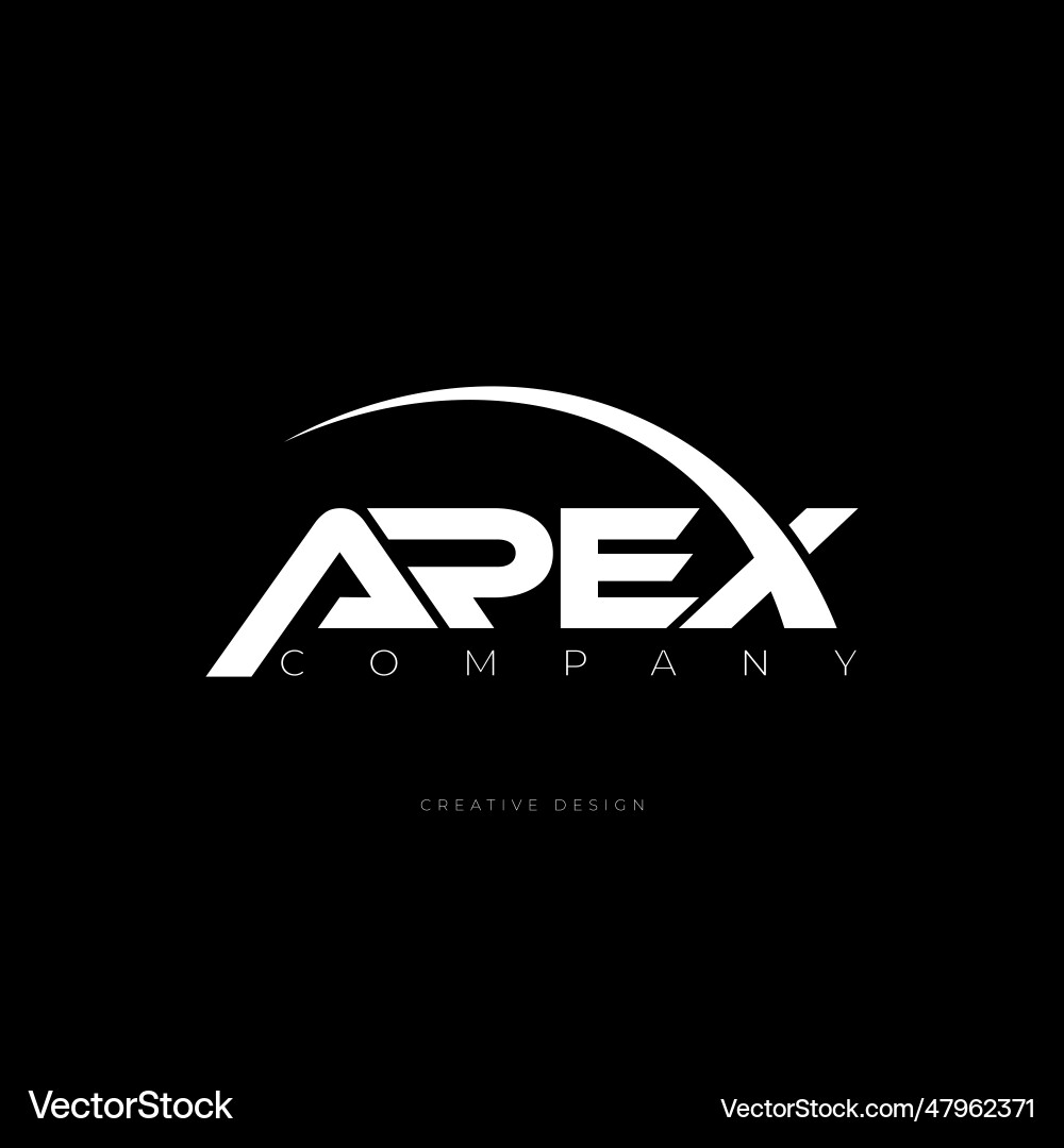 Apex letter branding logo concept Royalty Free Vector Image
