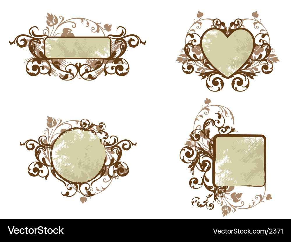 Brown banner Royalty Free Vector Image - VectorStock