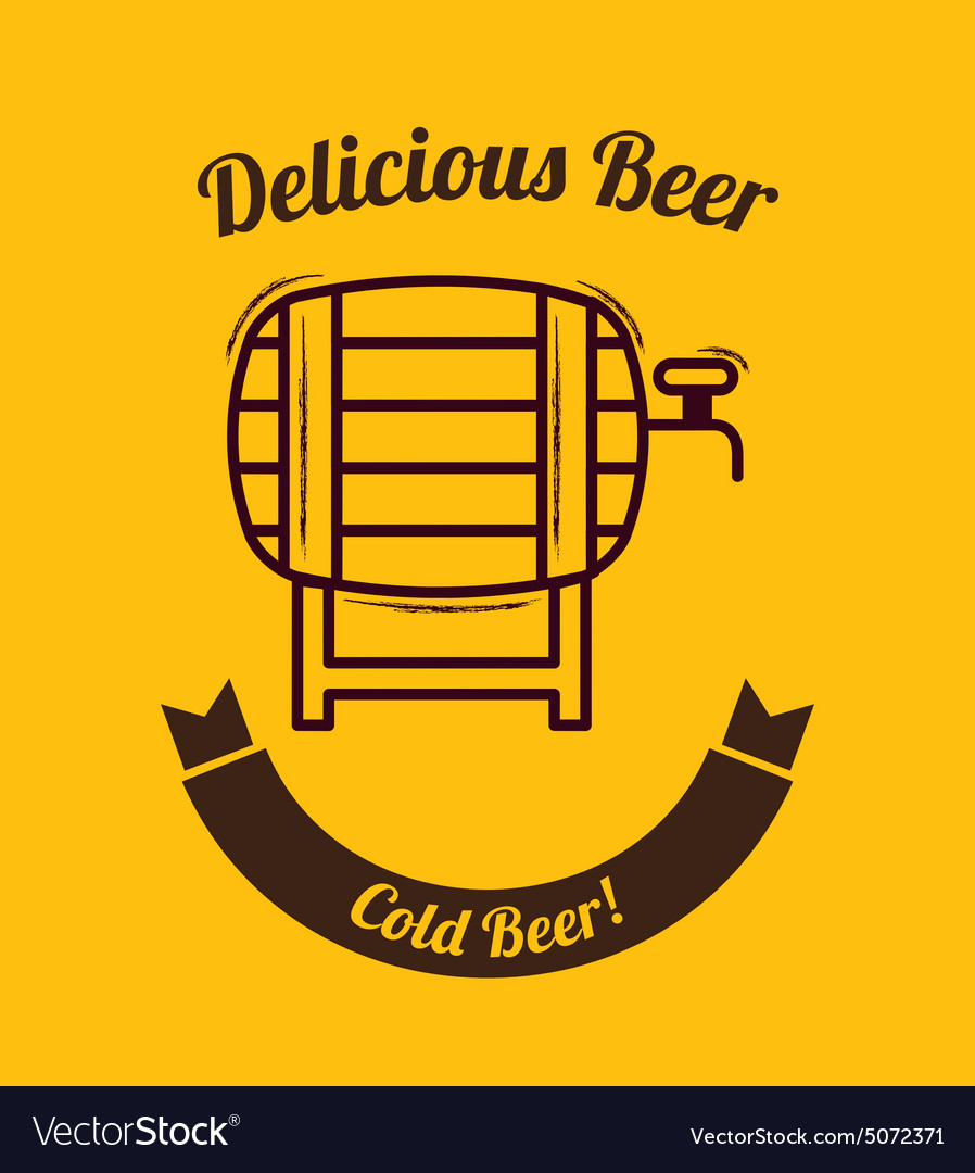 Cold beer Royalty Free Vector Image - VectorStock