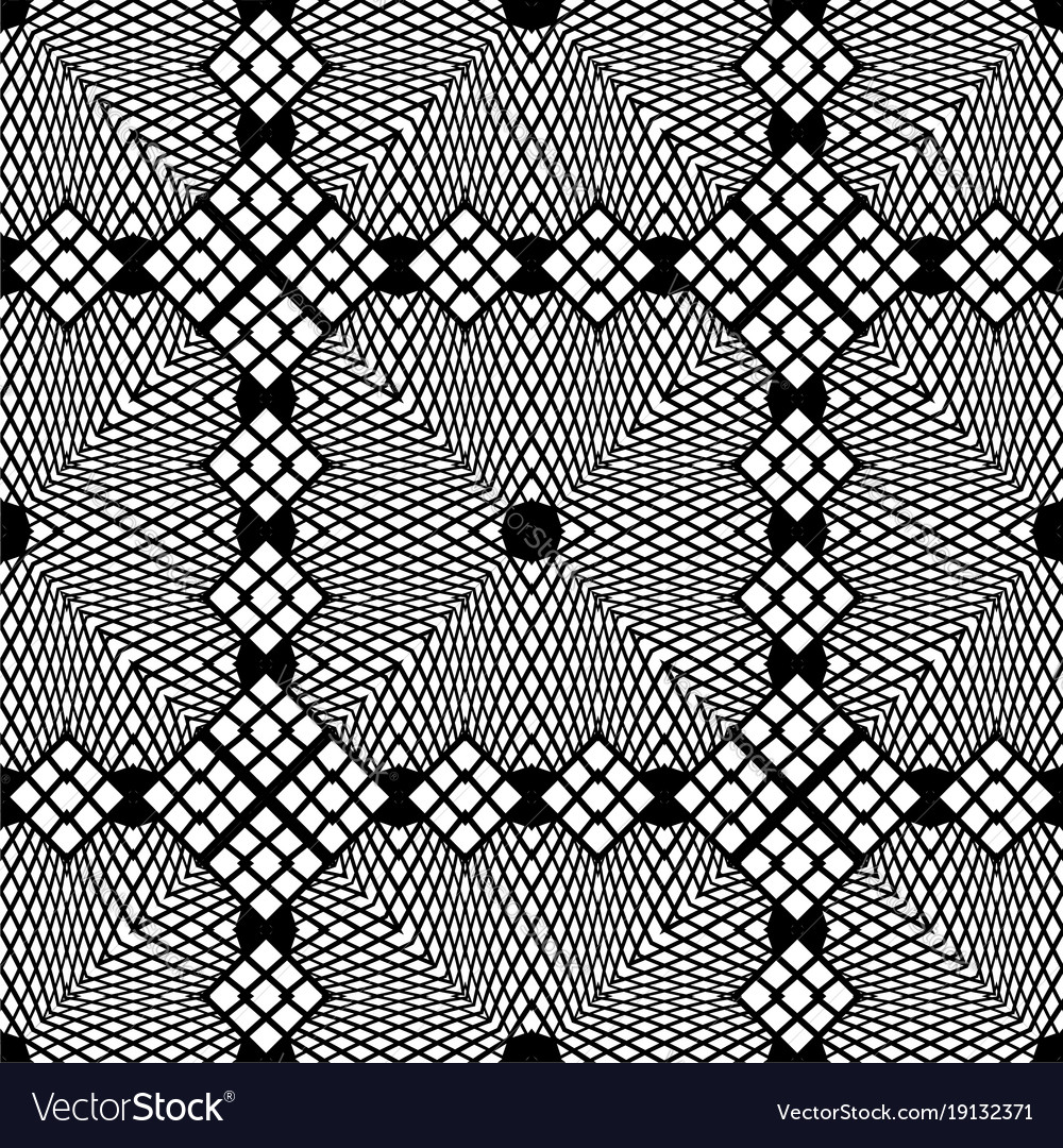 Design seamless monochrome geometric pattern Vector Image