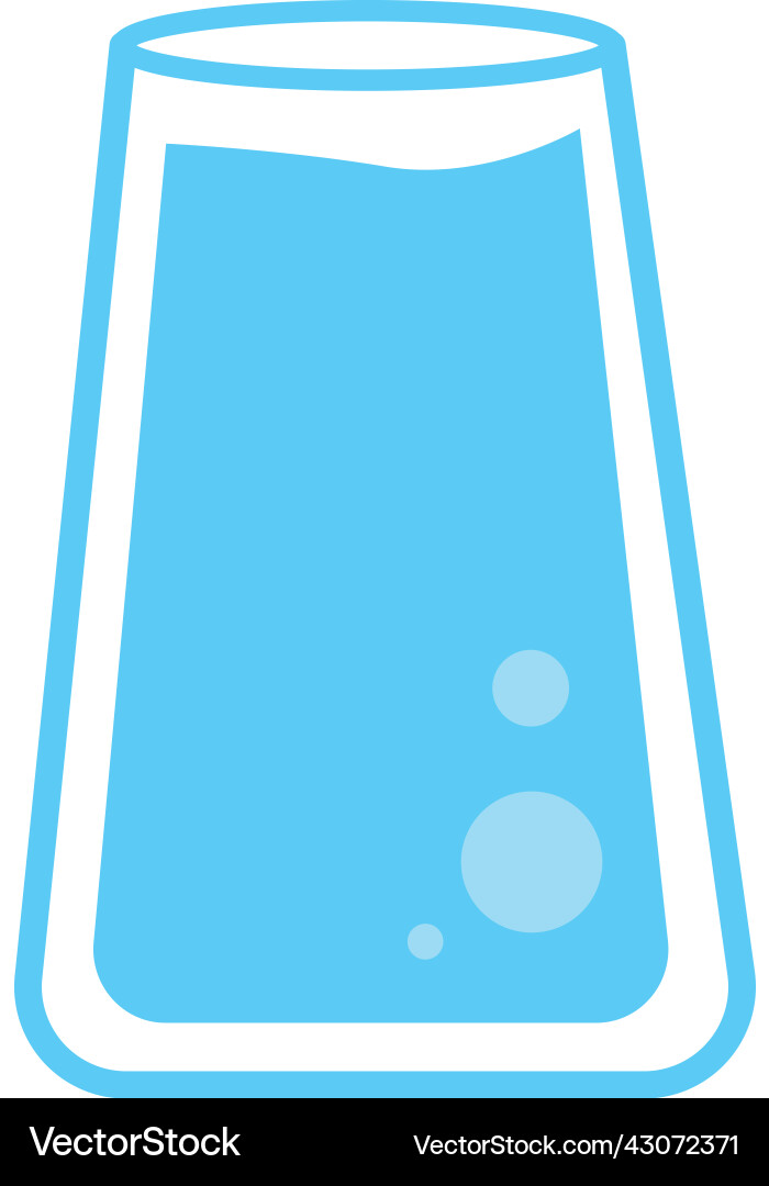 Glass of water icon Royalty Free Vector Image - VectorStock