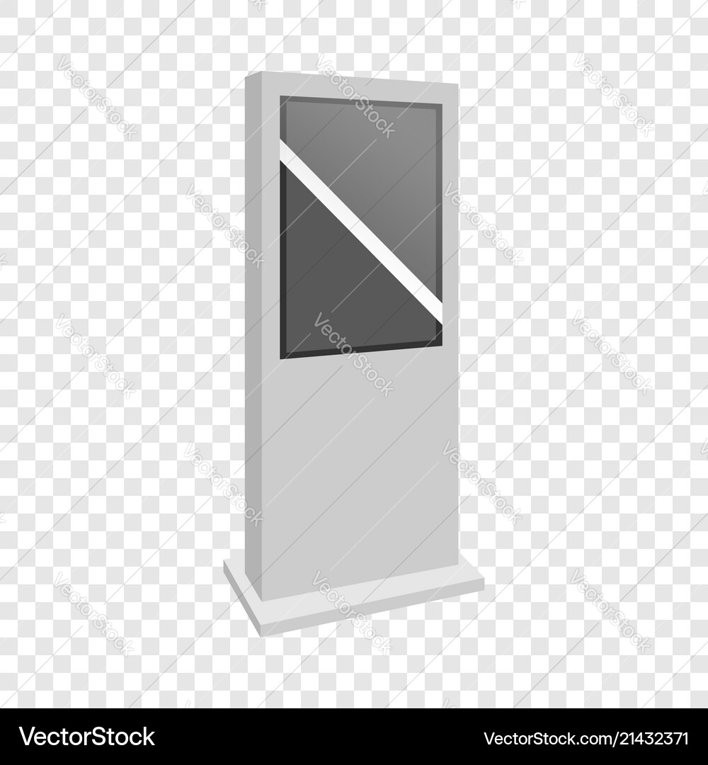 Information display mockup realistic style Vector Image