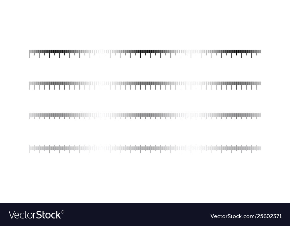 Ruler Scale Measure Measurement Chart Royalty Free Vector