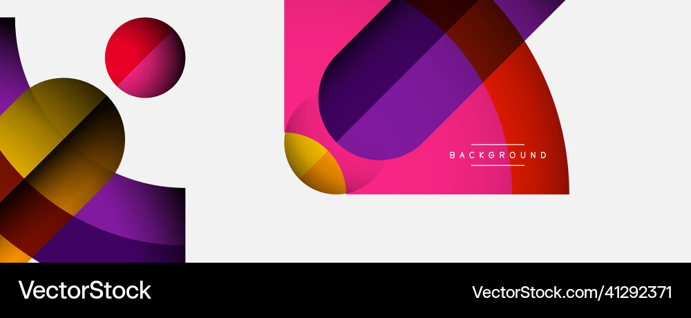 Trendy shapes color minimal design composition Vector Image