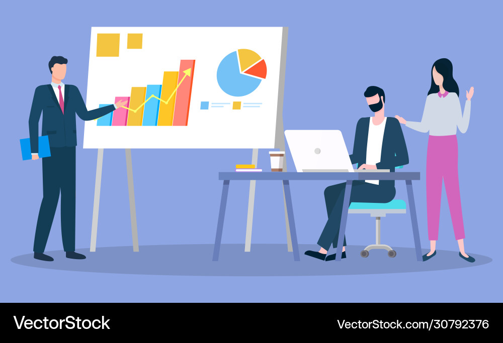 Business meeting or conference office workers Vector Image