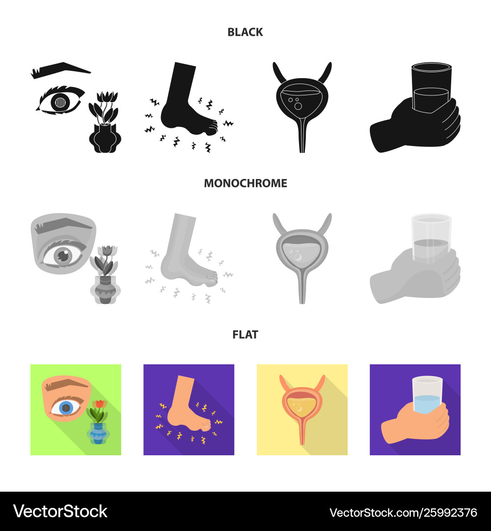 Design diet and treatment symbol set Royalty Free Vector